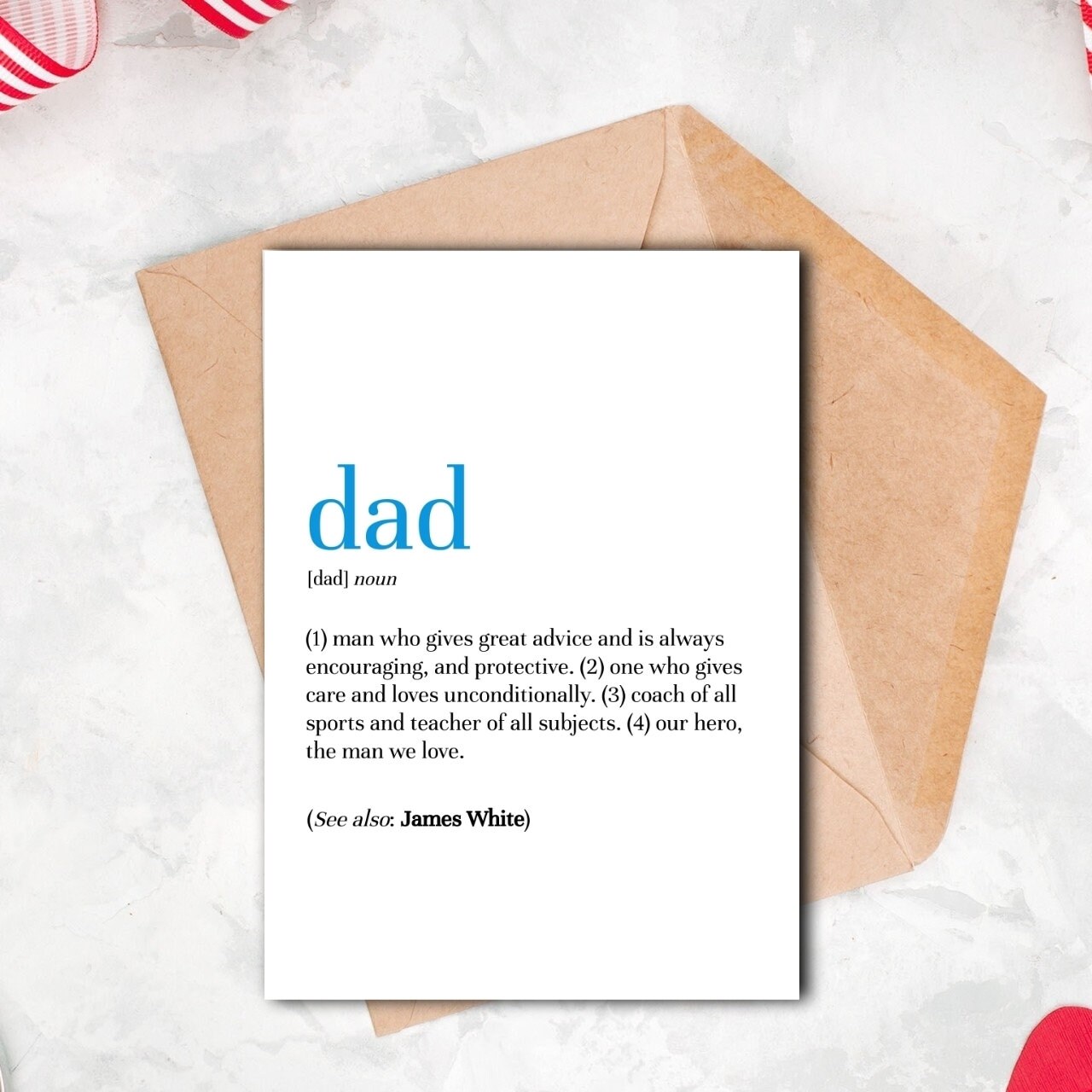 Customize Father's Day Card, Printable Father's Day Card, Template ...