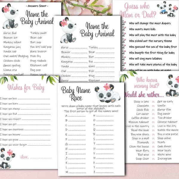 Panda Baby Shower - Etsy