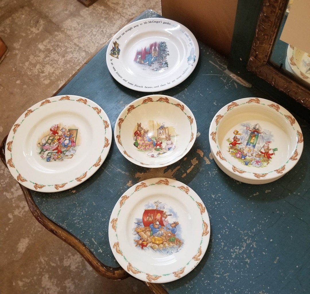 Collection of Peter Rabbit Dishes - Etsy