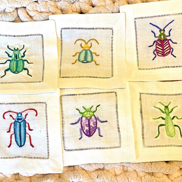 Embroidered Insect - Etsy