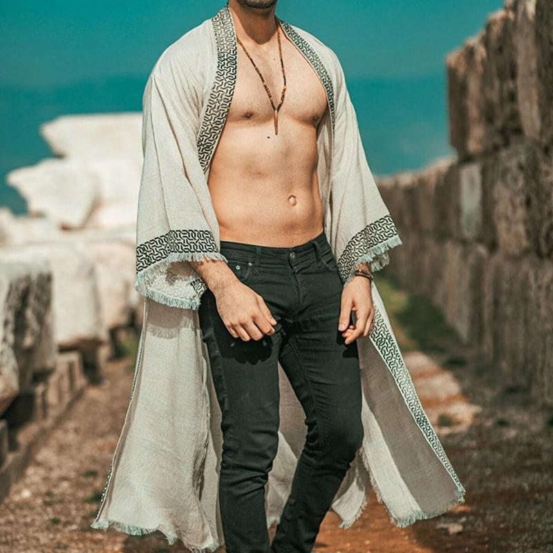 Linen Monk Robe Men - Etsy