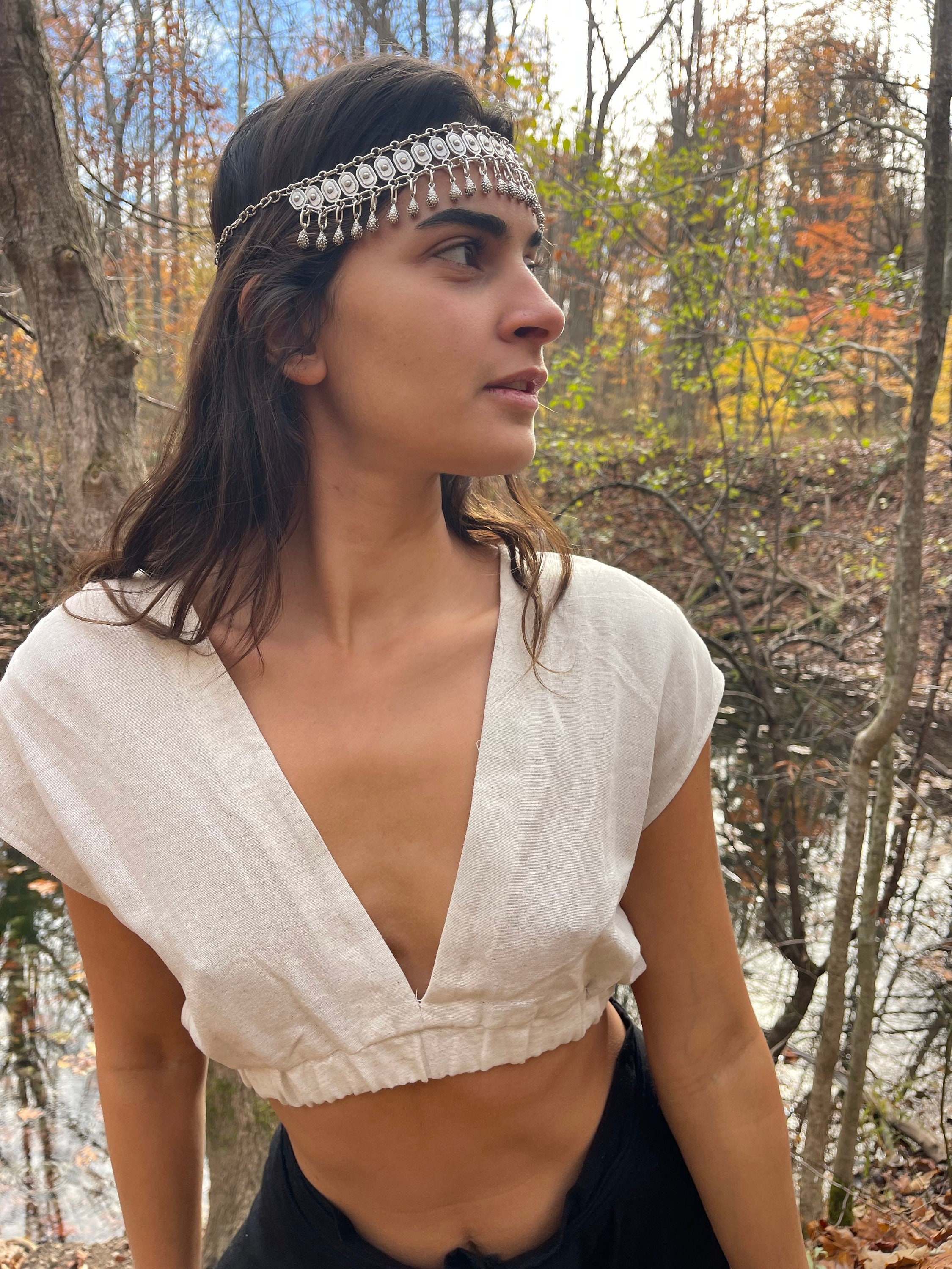 Organic Cotton Crop Top Boho Crop Top Yoga Goddess Crop Top - Etsy