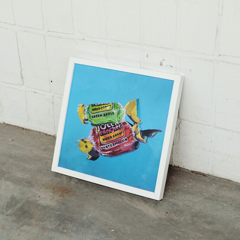 Original Jolly Rancher Acrylic Painting | Canvas Panel | One of a Kind ...