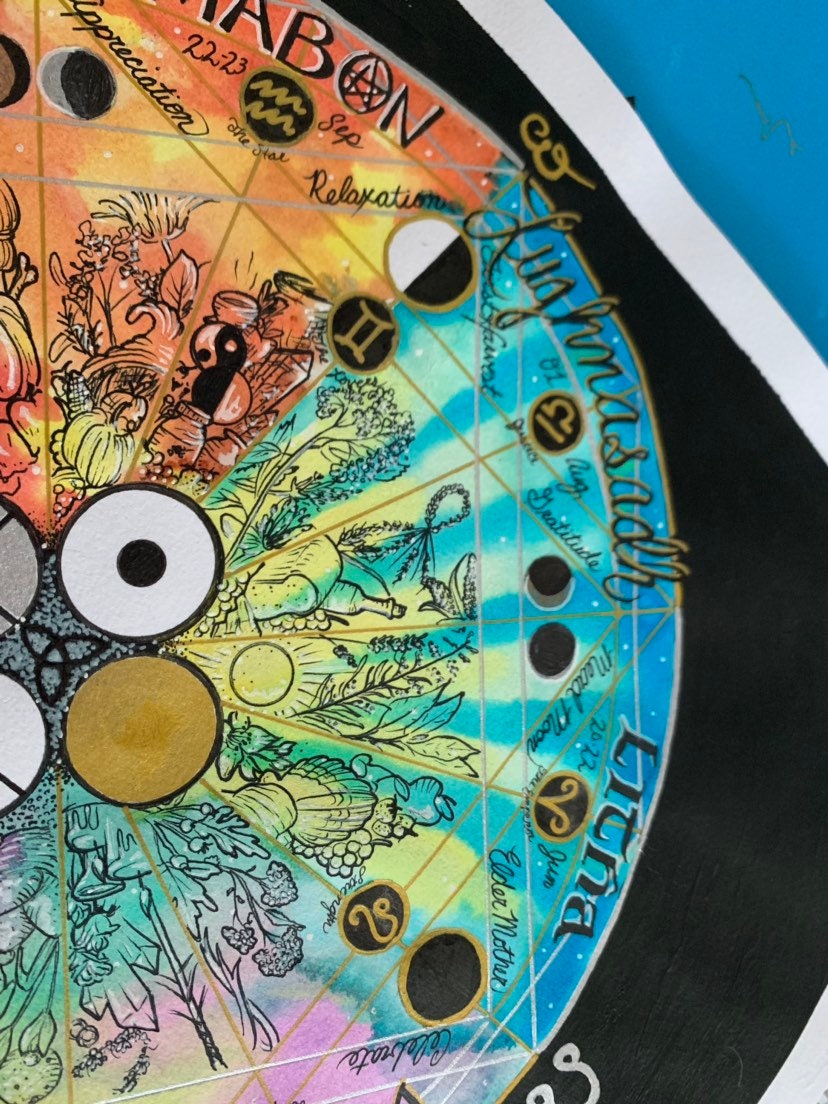 Celtic Wheel of the Year / Lunar Calendar - Etsy