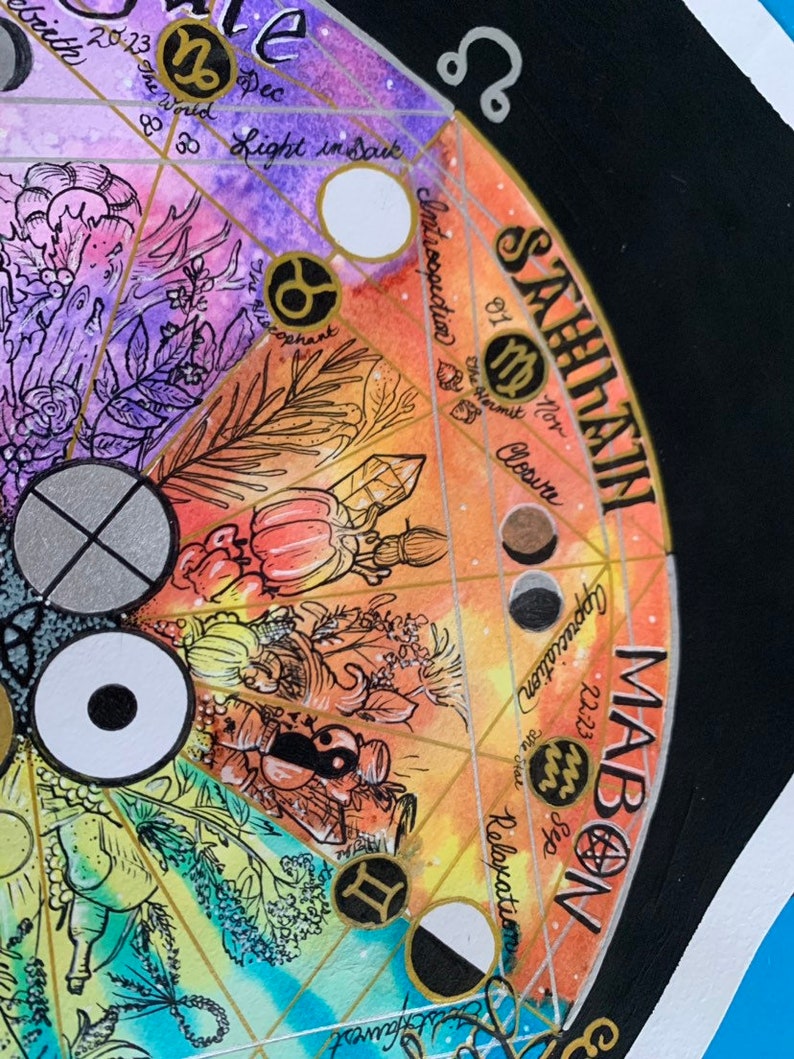 Celtic Wheel of the Year / Lunar Calendar - Etsy