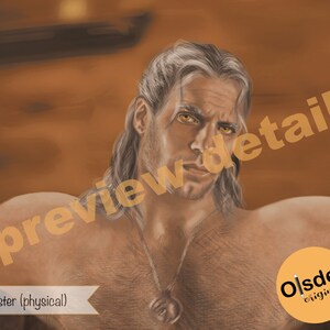 Poster 'geralt Bath Tub' A3 Henry Cavill the Witcher Fan Art - Etsy