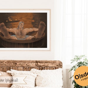 Poster 'geralt Bath Tub' A3 Henry Cavill the Witcher Fan Art - Etsy
