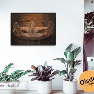 Poster 'geralt Bath Tub' A3 Henry Cavill the Witcher Fan Art - Etsy