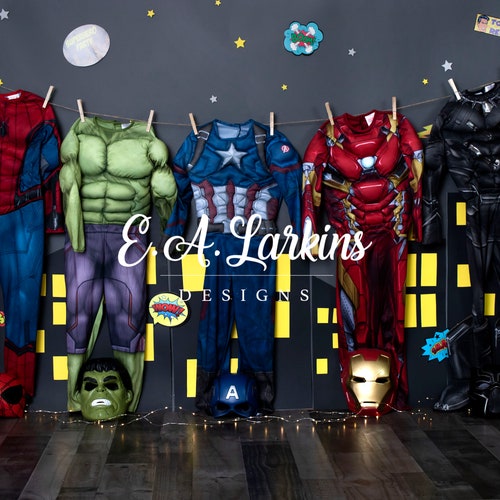 Super Hero Costume Overlay - Etsy
