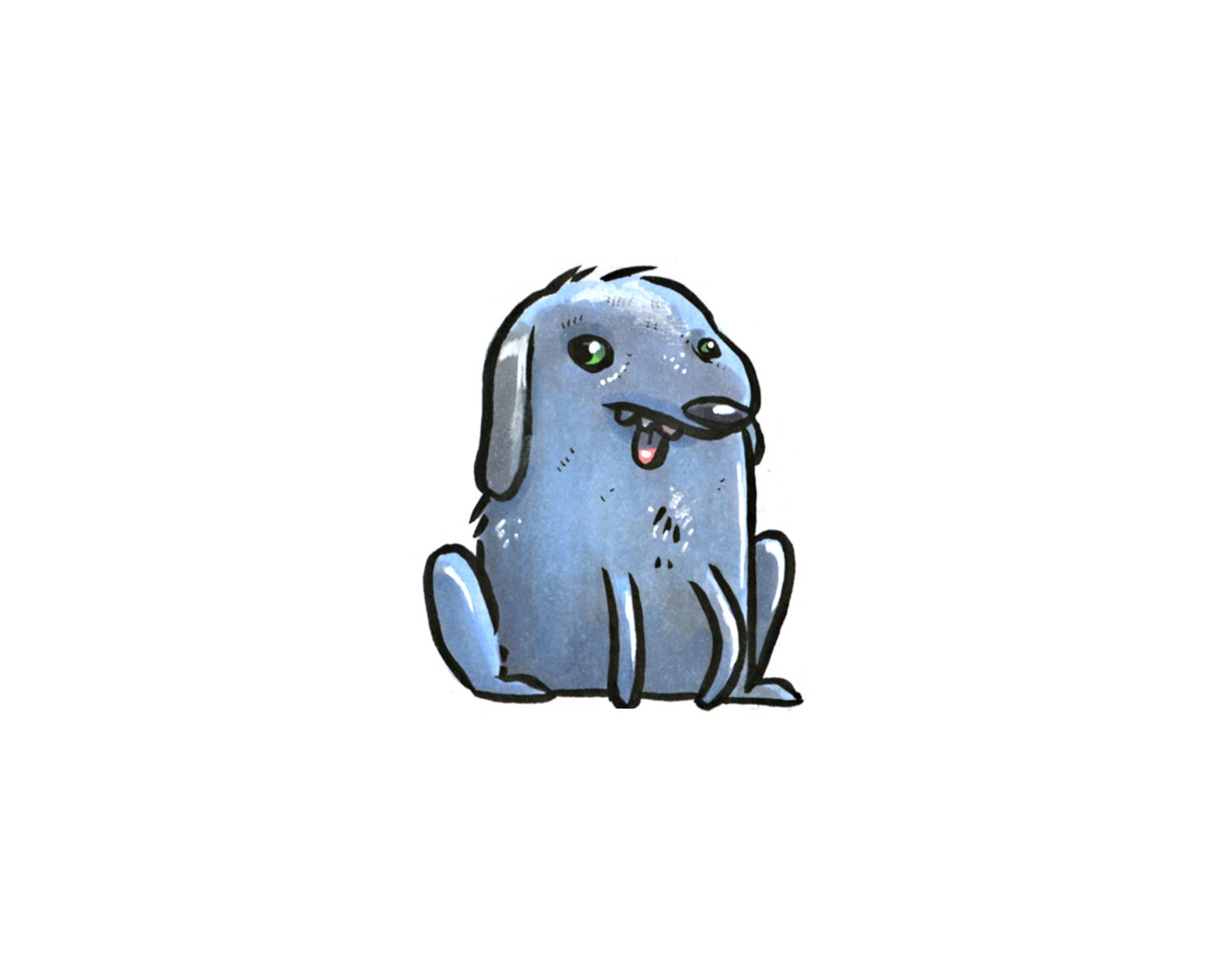 Terry the Dog Die Cut Vinyl Sticker | Etsy