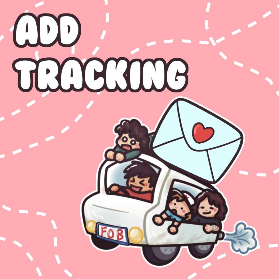 Tracking Add-on (STICKERS + PATCHES ONLY) - Etsy
