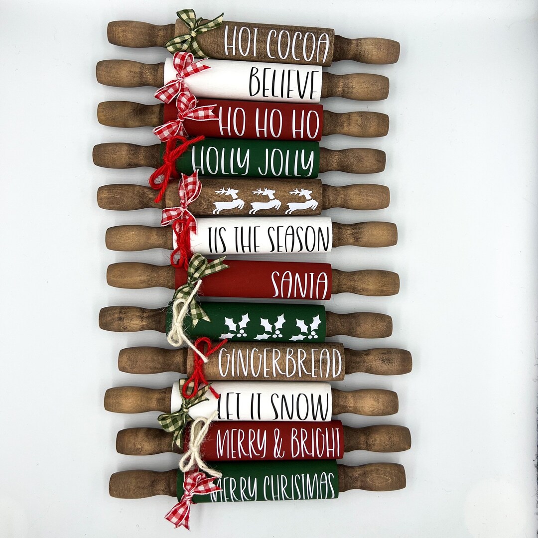 Christmas Mini Rolling Pin, Stocking Stuffer, Christmas Gift for Her ...
