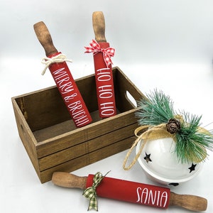 Christmas Mini Rolling Pin, Stocking Stuffer, Christmas Gift for Her ...