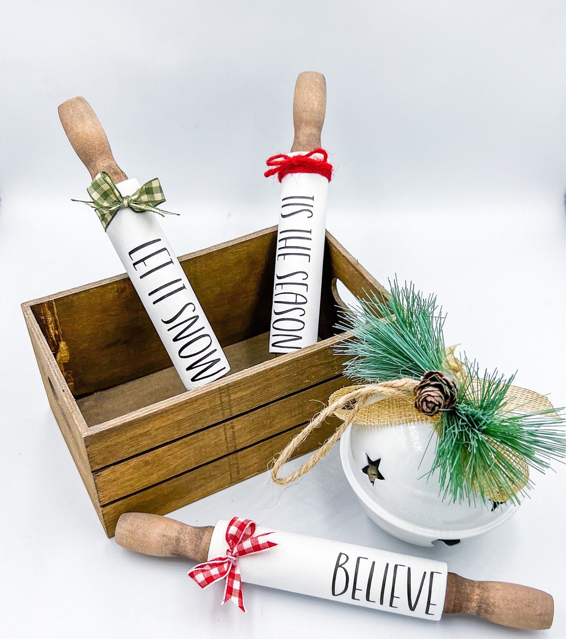 Christmas Mini Rolling Pin, Stocking Stuffer, Christmas Gift for Her ...