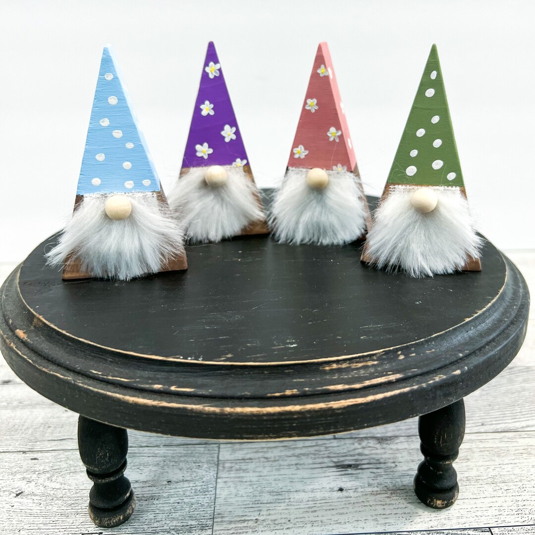 Mini Gnomes, Tiered Tray Decor, Spring Gnomes, Cottage Core, Whimsical ...