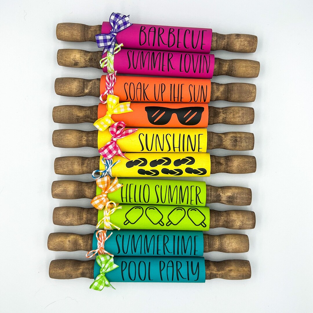 Mini Rolling Pins, Summer Tiered Tray Decor, Farmhouse Home Decor ...