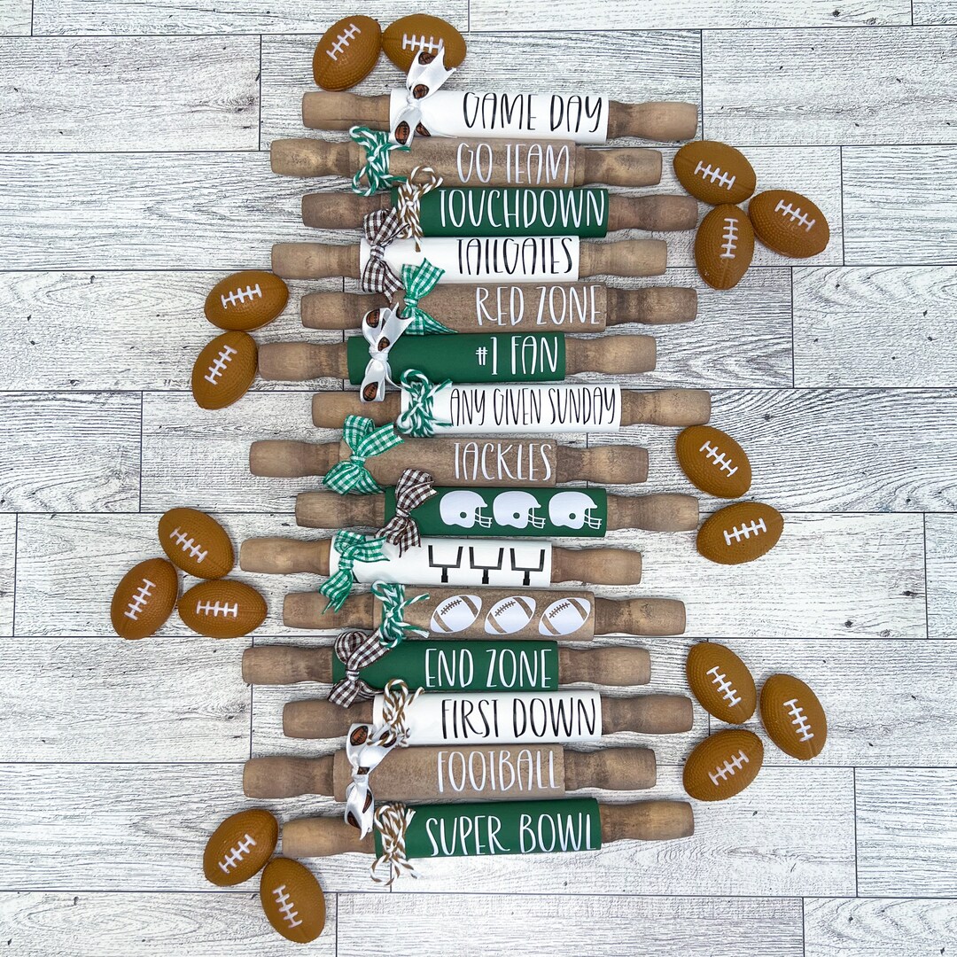 Football Mini Rolling Pin, Fall Tiered Tray Decor, Autumn Tiered Tray ...