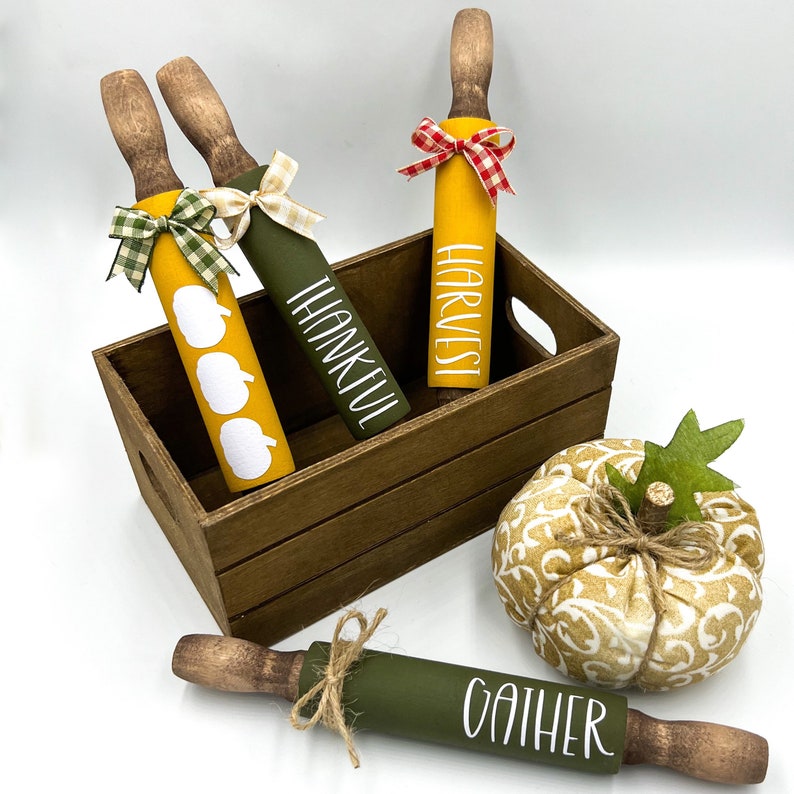 Fall Mini Rolling Pin, Stocking Stuffer, Hostess Gift for Her, Birthday ...