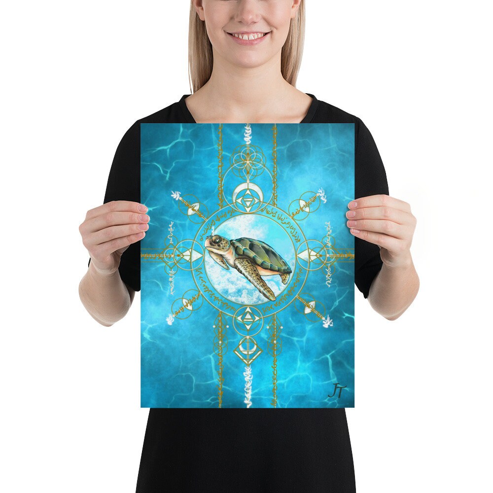 Turtle Light Language Activation Code Poster - Etsy