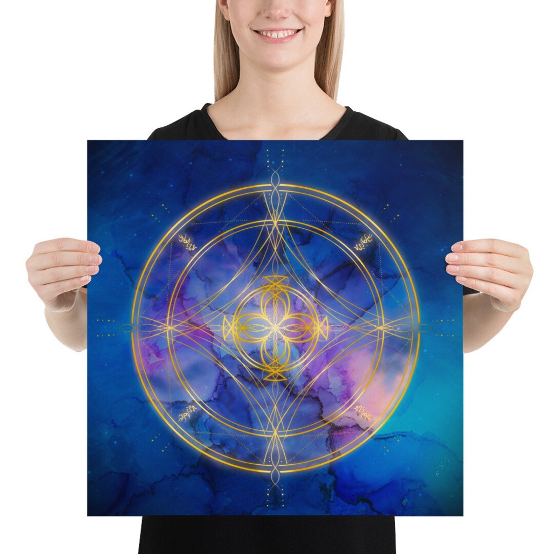 Poster Poster Light Code Activation for Alignment of Inner Truth - Etsy