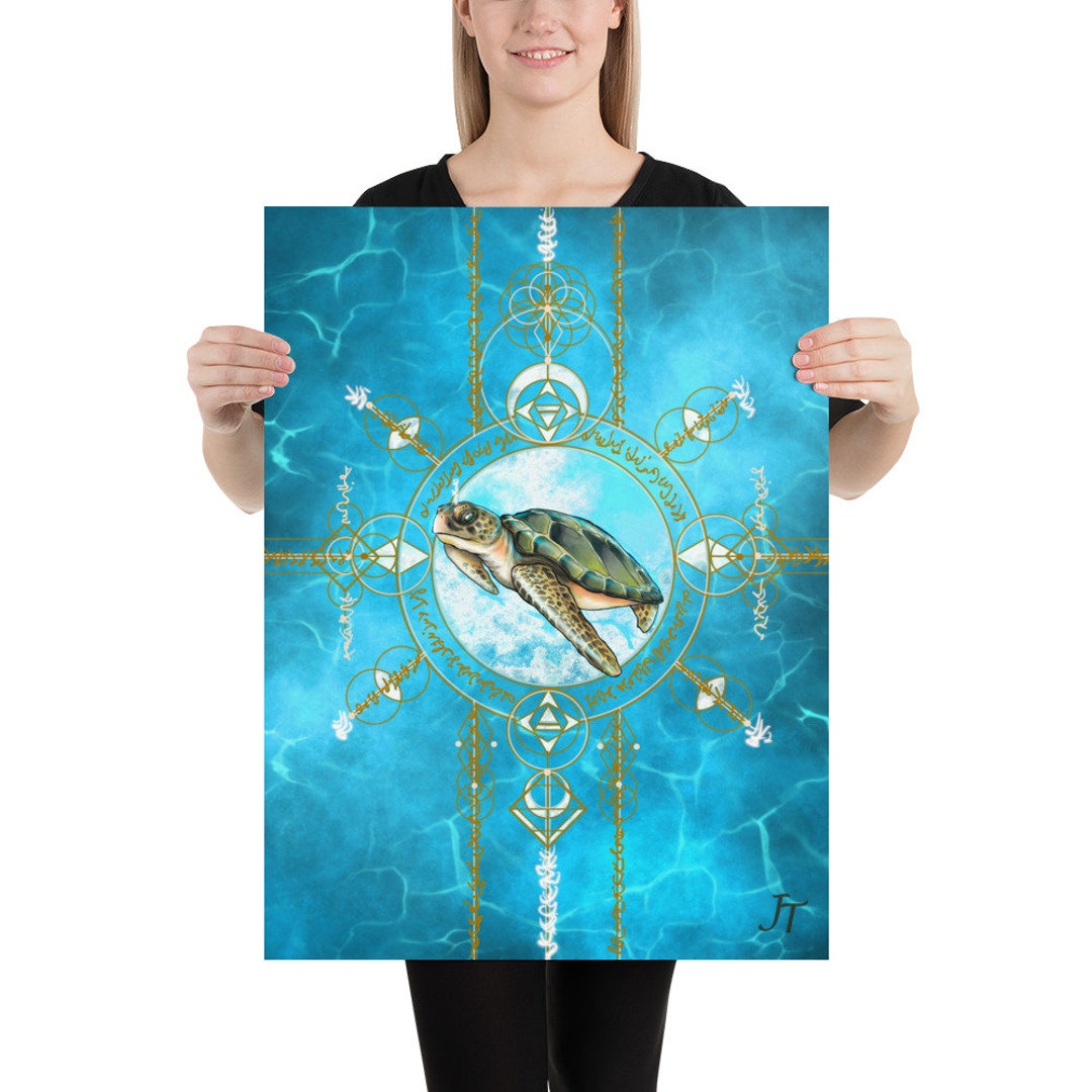 Turtle Light Language Activation Code Poster - Etsy