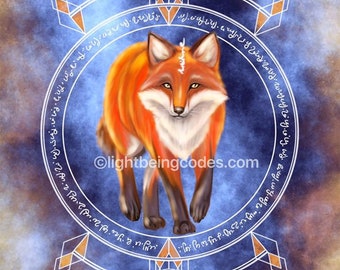 Fox Spirit Guide Art - Etsy