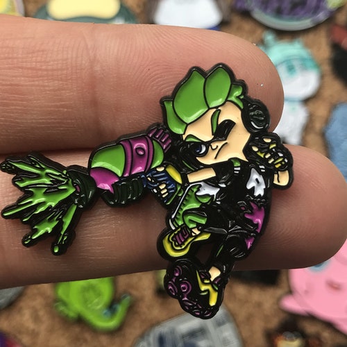 Inkling Splatoon 2 Pin Badge - Etsy