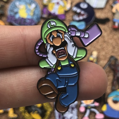 Haunted Mansion Luigi Enamel Pin Super Mario Anime Enamel Pins - Etsy