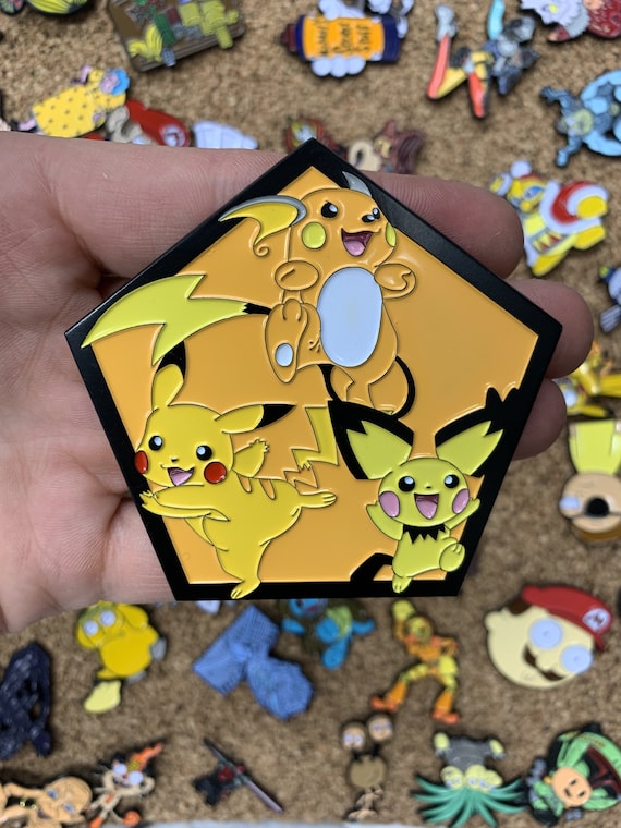 Pikachu Evolution Chart Pokemon Custom 3 INCH Enamel Pin - Etsy Hong Kong