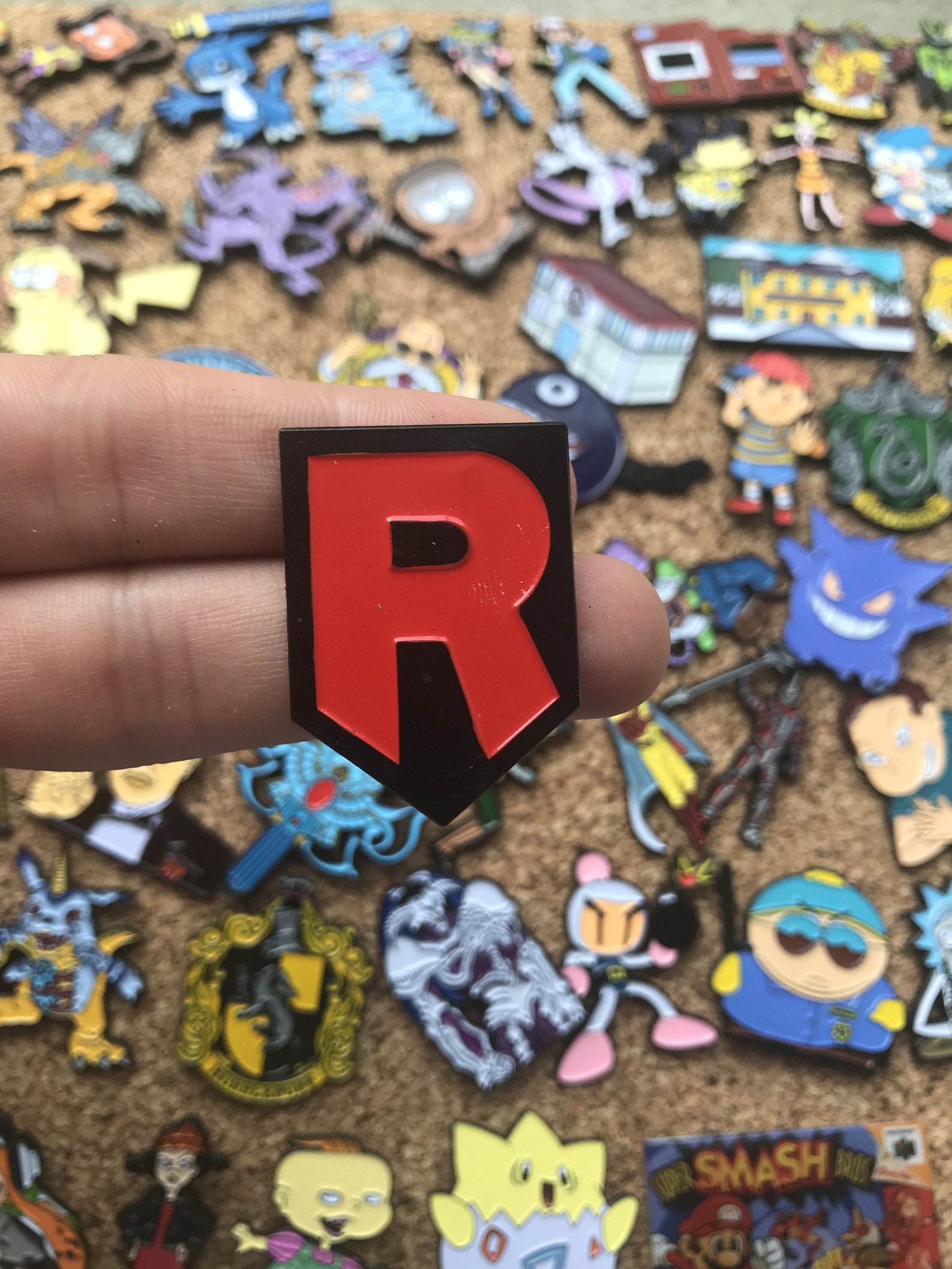 Team Rocket Emblem Pokemon Custom Enamel Pin Pins Pin Badge - Etsy