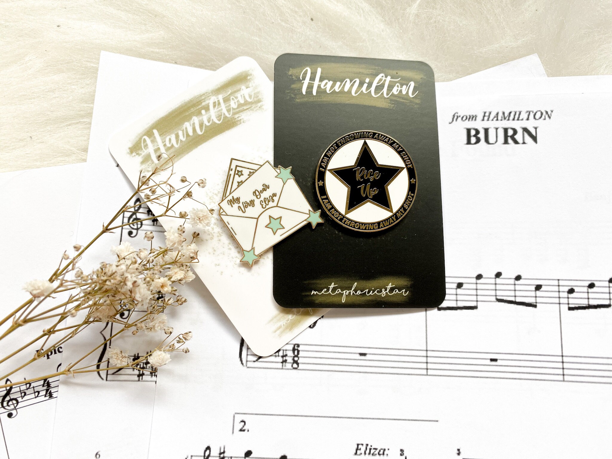 Hamilton 'rise Up' Enamel Pin My Shot Alexander - Etsy