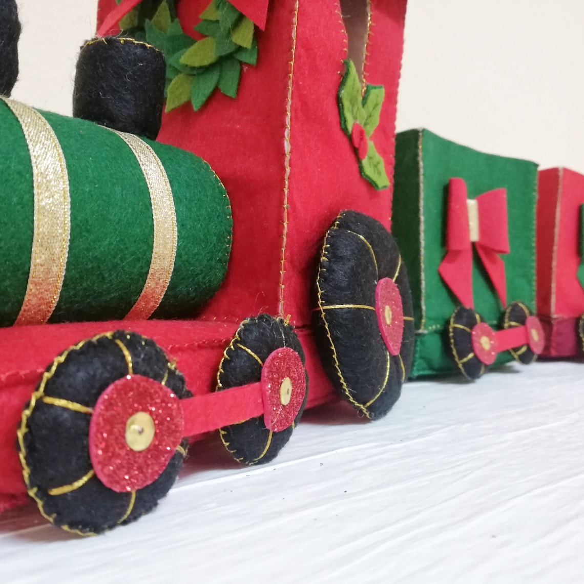 Christmas Felt Train Tutorial Pdf Pattern Train Christmas - Etsy