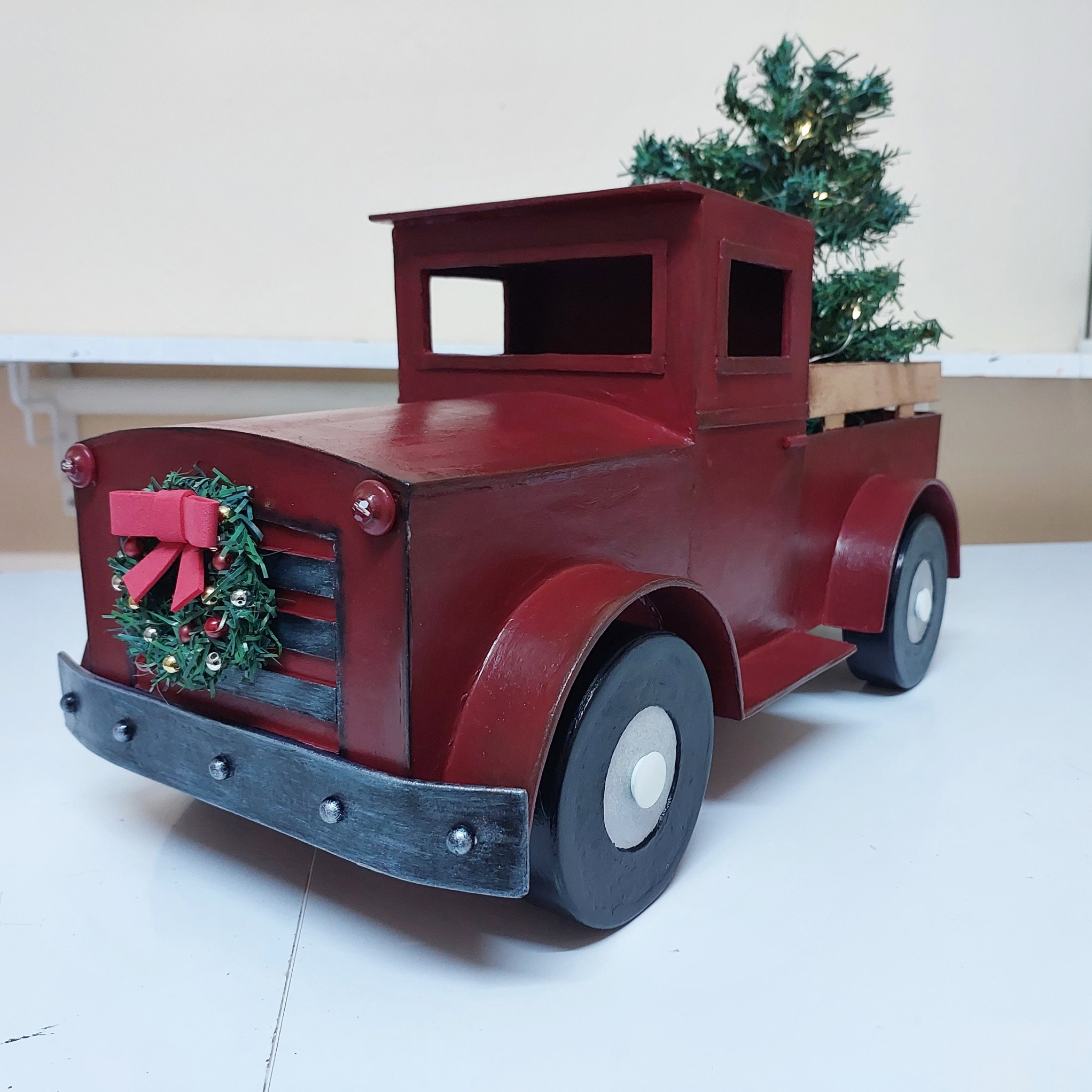 Christmas Truck Video Tutorial PDF Patter Red Truck Christmas - Etsy