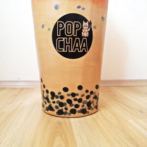 Oversize Faux Bubble Tea Prop: Taro Milk Tea Window Decor (32 Inch) - Etsy