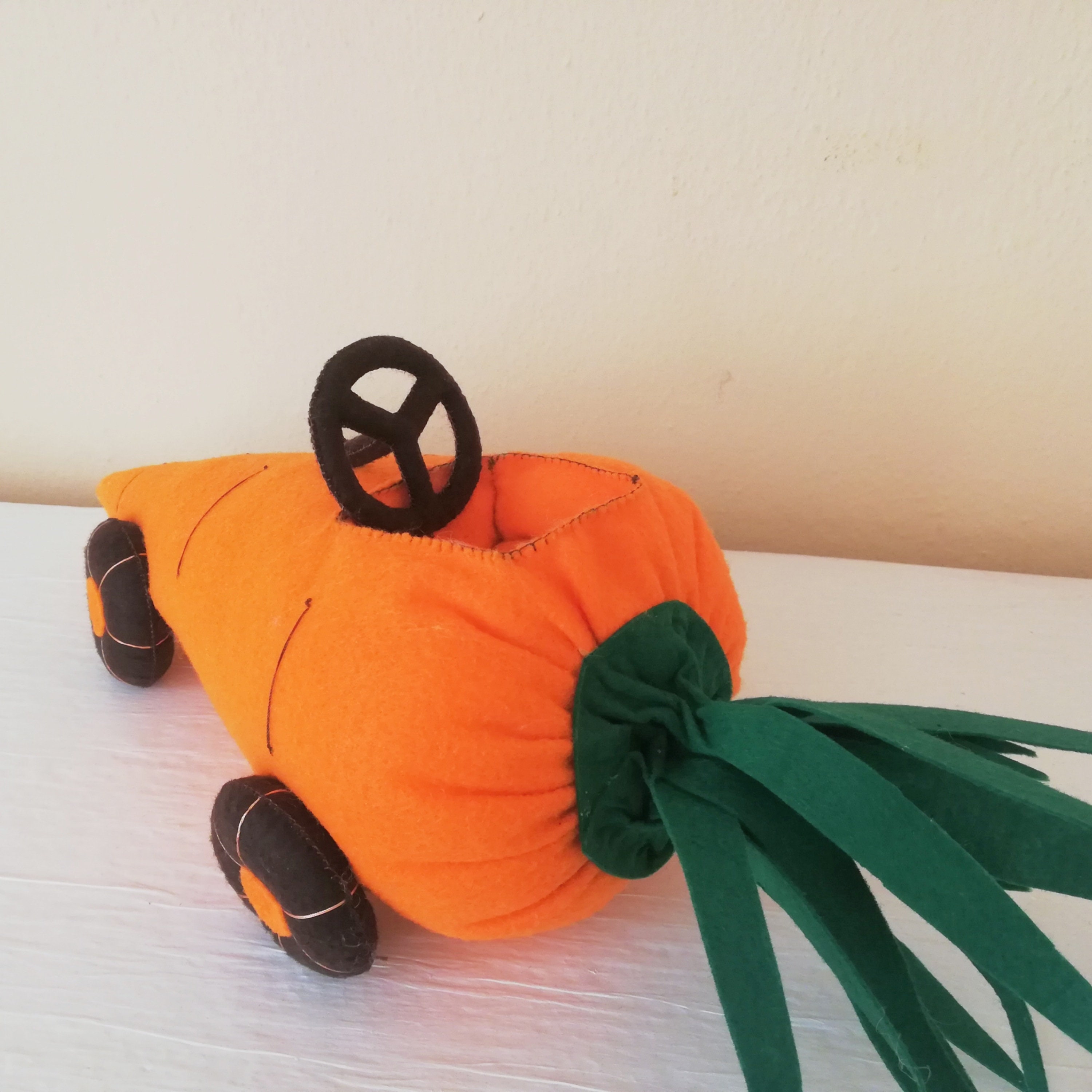 Carrot Car Tutorial, Felt Carrot Car Pdf Pattern Video Tutorial, Easter ...