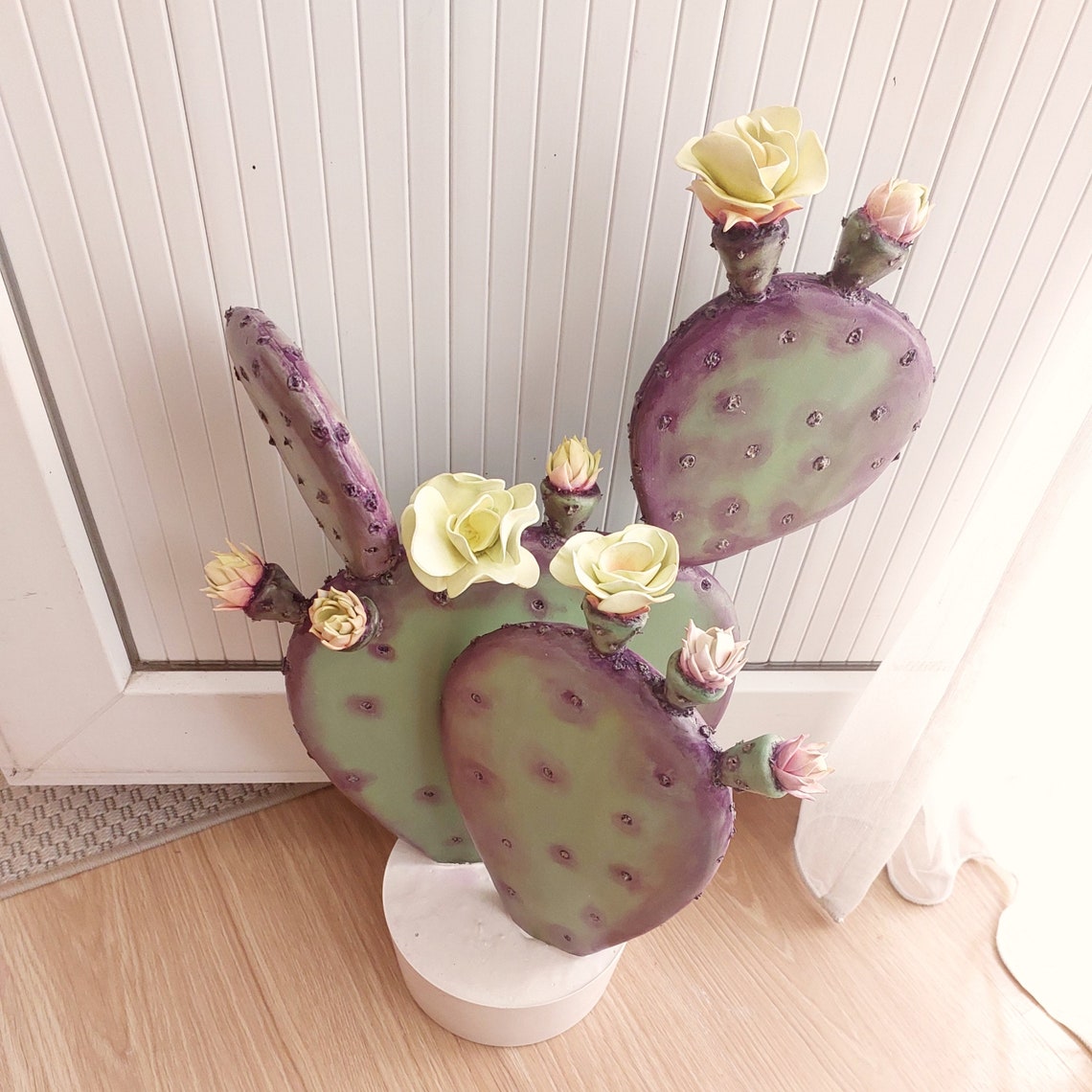 Cactus Sculpture Tutorial Cacti Figurine PDF Pattern Cactus Door Stopper Home Decoration Large ...