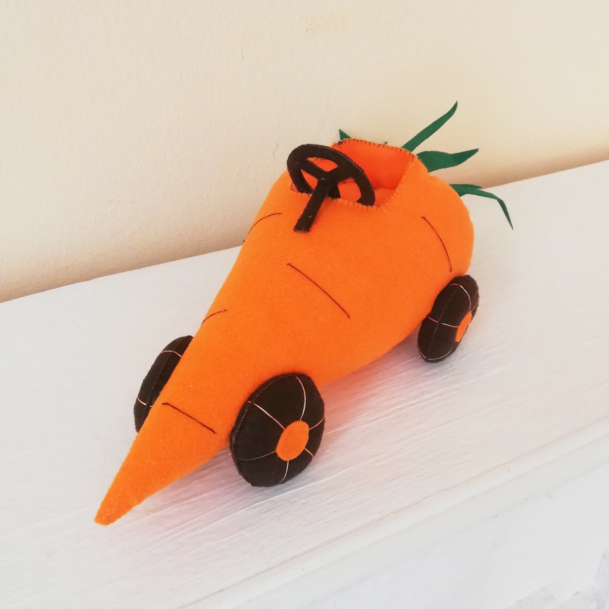 Carrot Car Tutorial, Felt Carrot Car Pdf Pattern Video Tutorial, Easter ...