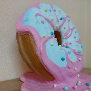21 " Large Fake Donut Melting, Faux Display Food, Fake Bake, Doughtnut ...