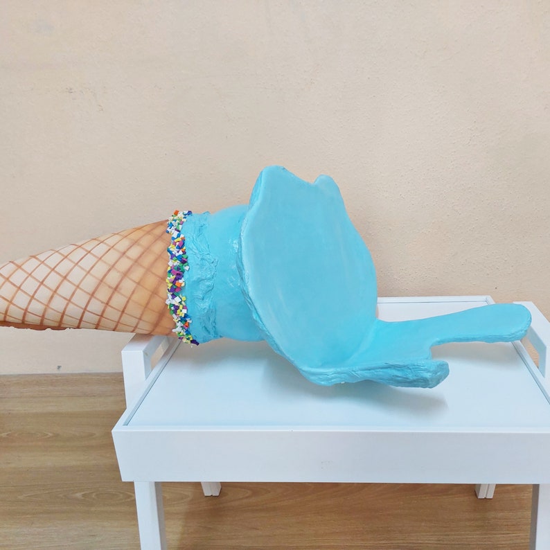31 Giant Faux Ice Cream Cone Fake Melted Ice Cream - Etsy