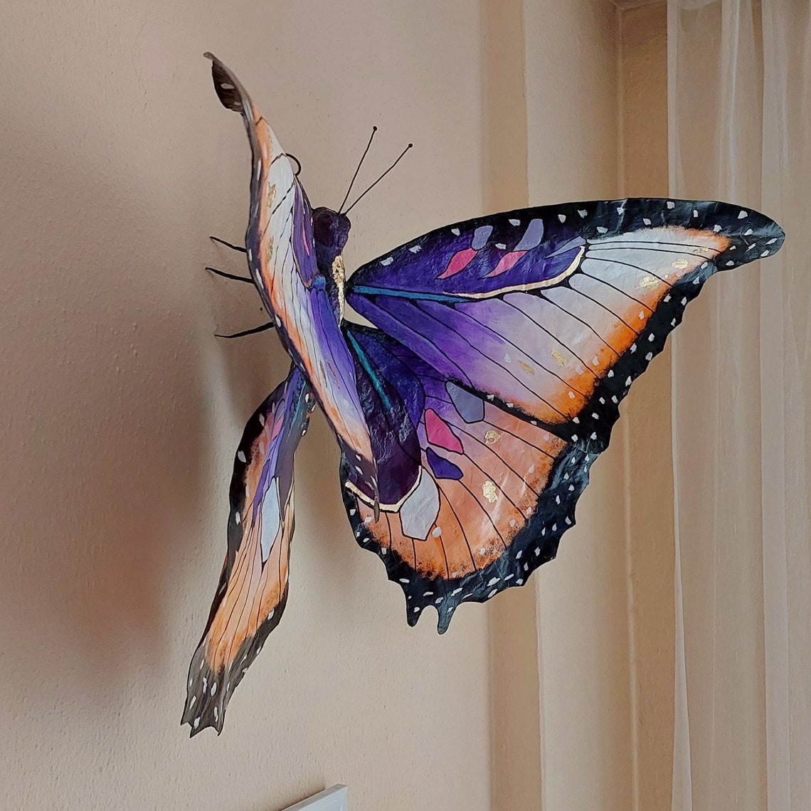 Monarch Butterfly Tutorial, Easy Family Paper Craft, Paper Mache ...