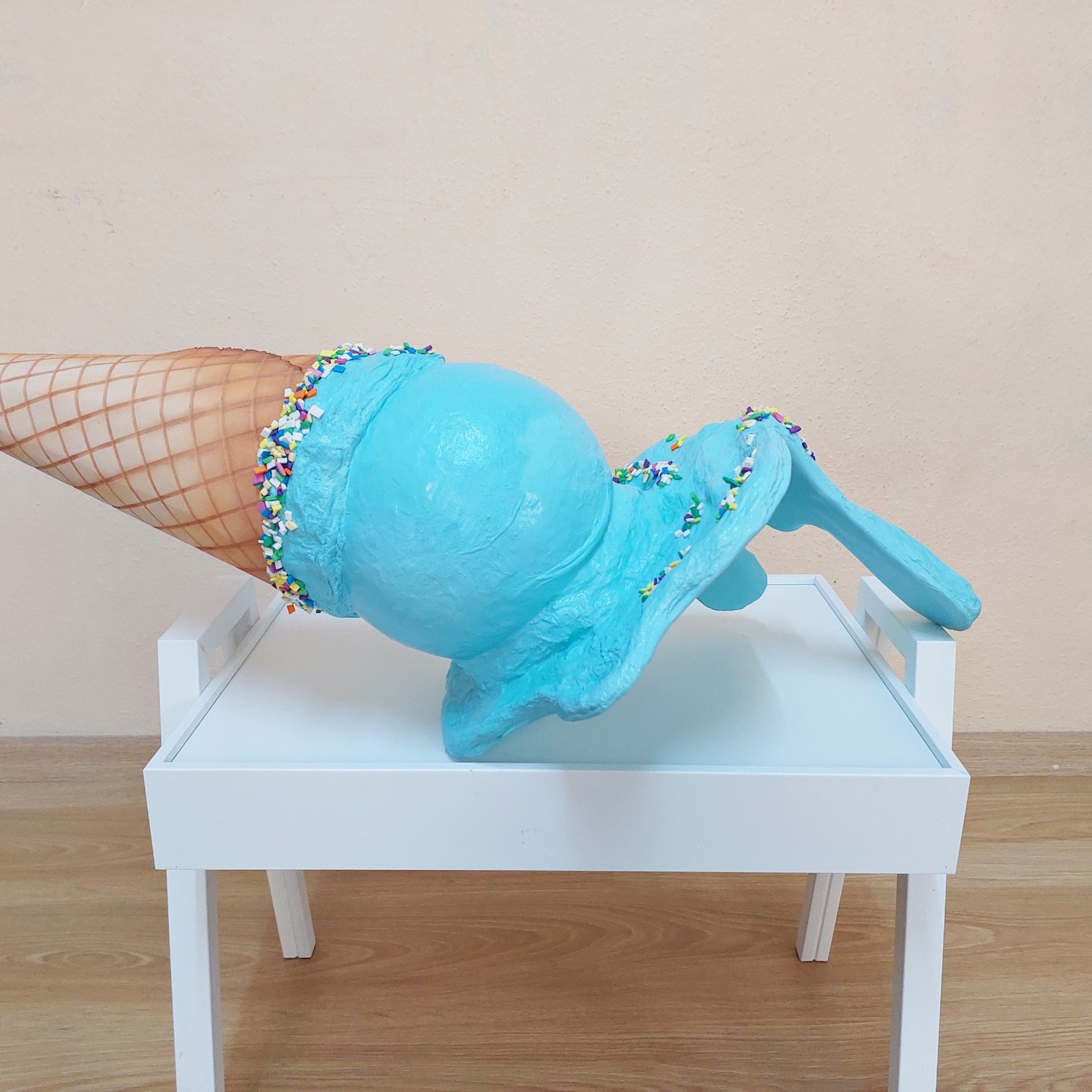 31 Giant Faux Ice Cream Cone Fake Melted Ice Cream - Etsy