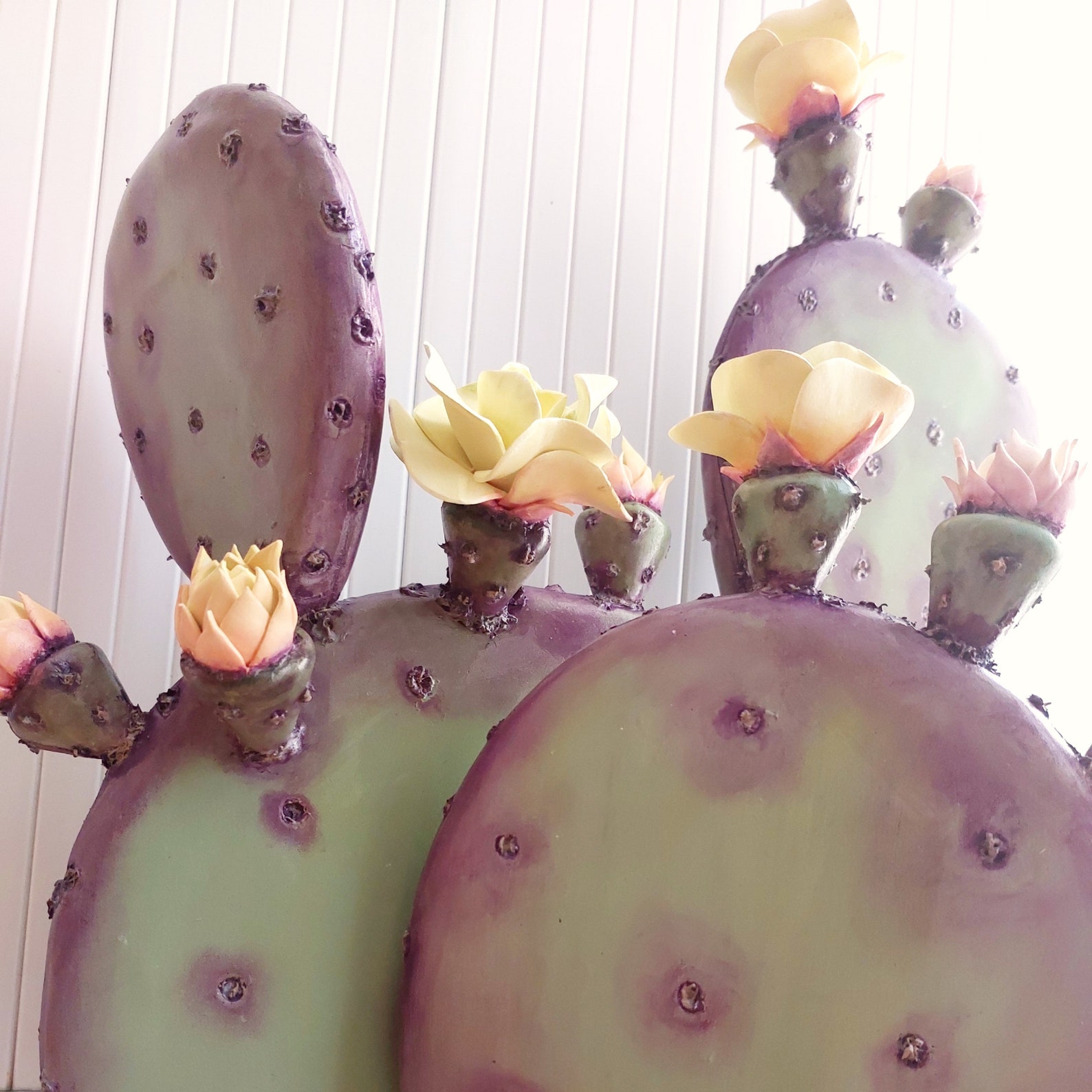 Cactus Sculpture Tutorial Cacti Figurine PDF Pattern Cactus Door Stopper Home Decoration Large ...