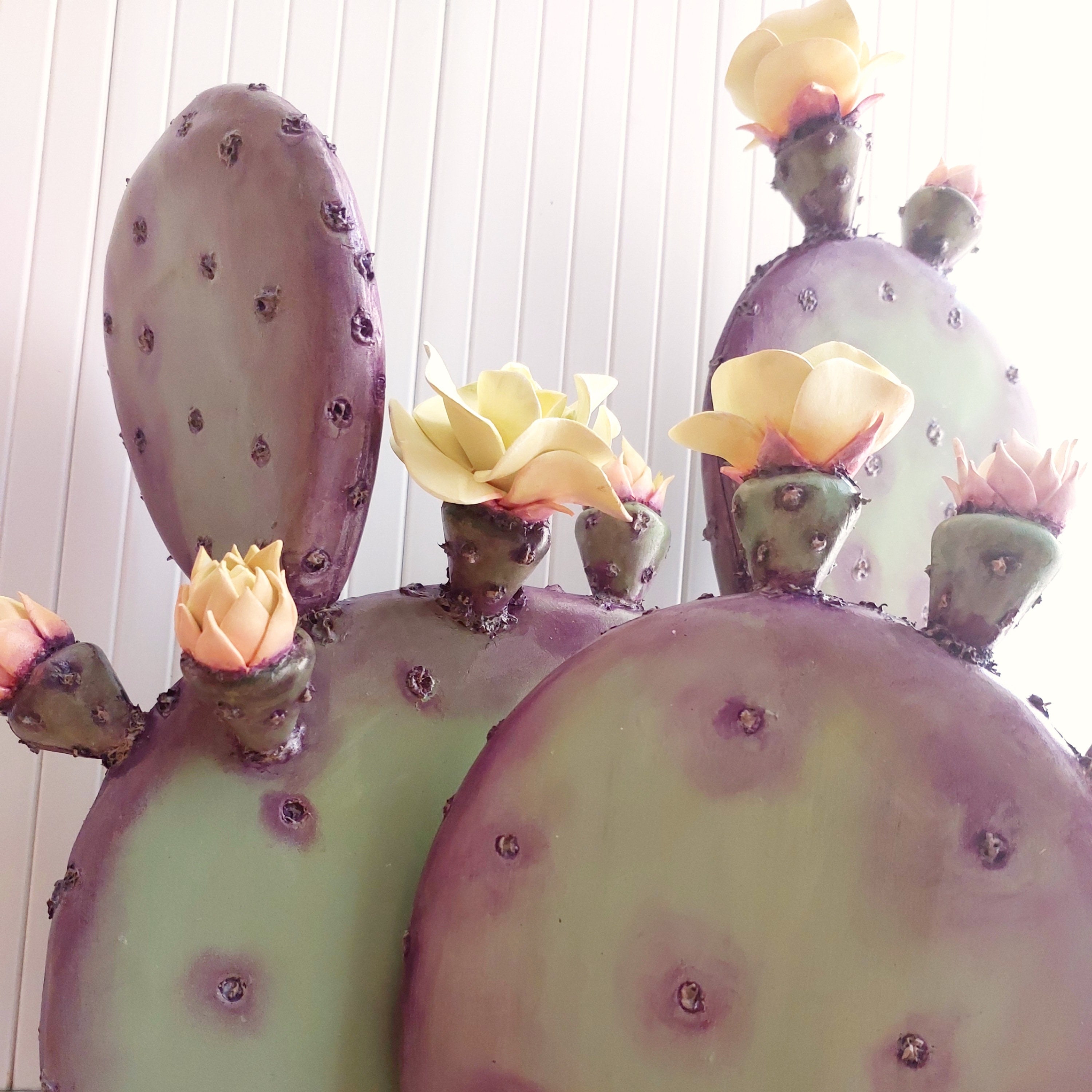Cactus Sculpture Tutorial Cacti Figurine PDF Pattern Cactus Door ...