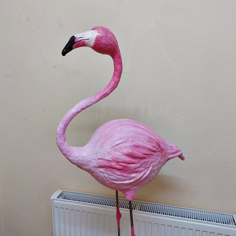 Giant Flamingo Tutorial (PDF & Video) Easy Family Paper Craft, Paper ...
