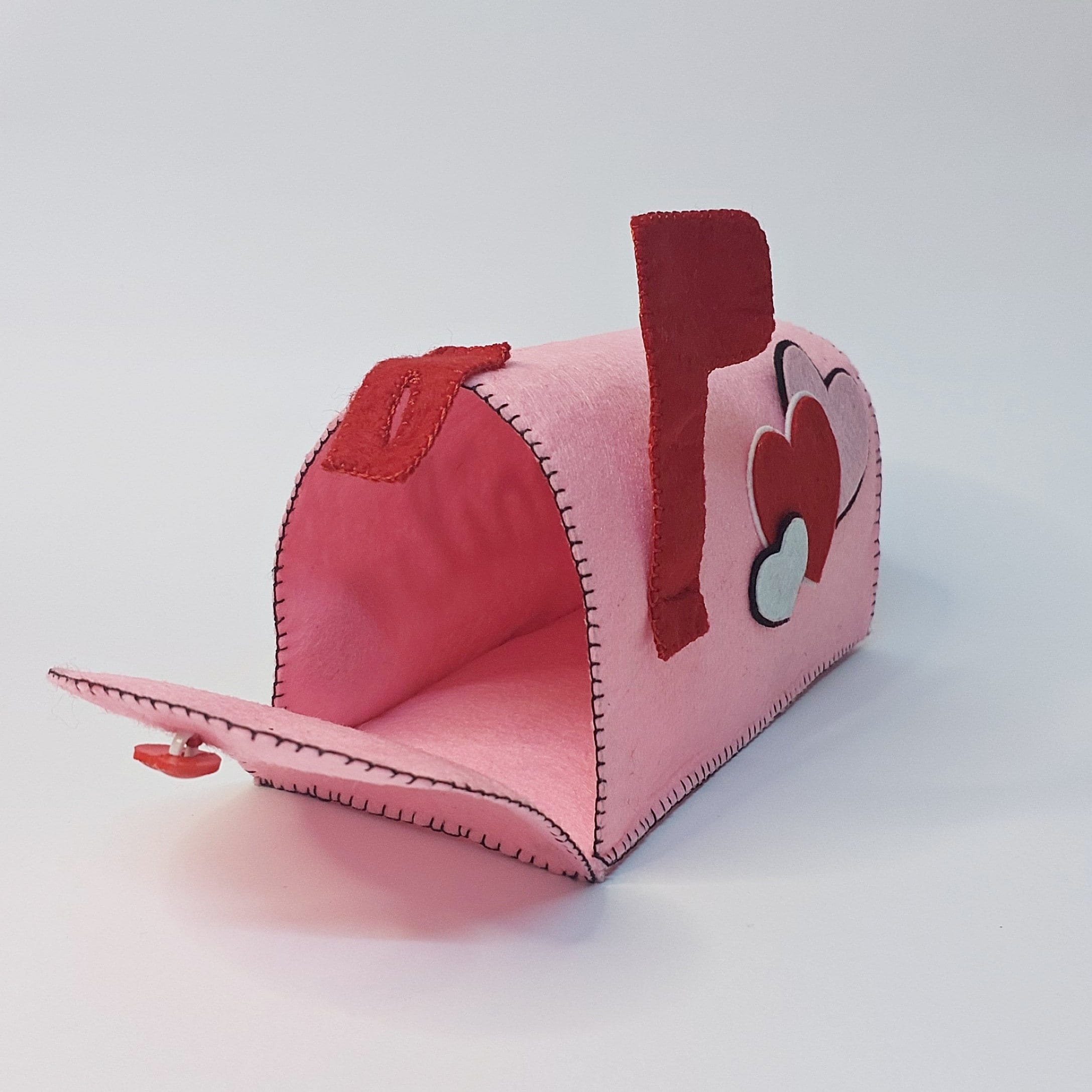 Valentine Mailbox Pattern, Felt Post Box PDF Video Tutorial, Valentines ...