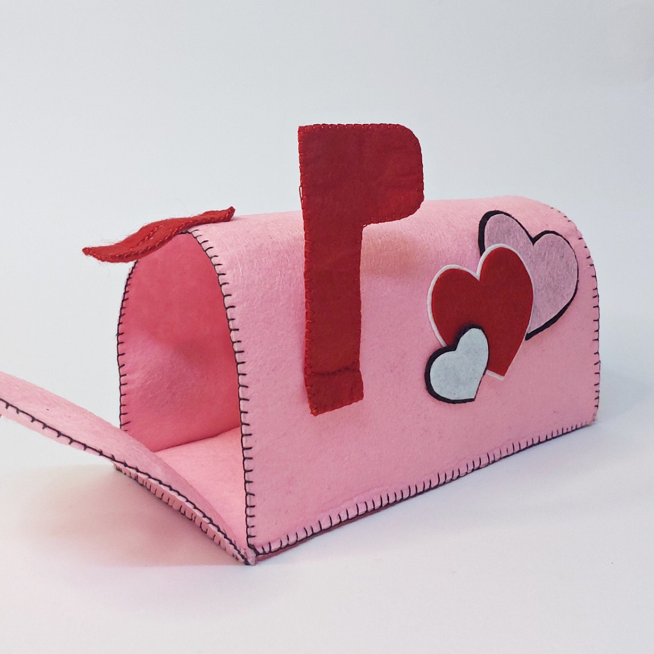 Valentine Mailbox Pattern, Felt Post Box PDF Video Tutorial, Valentines ...