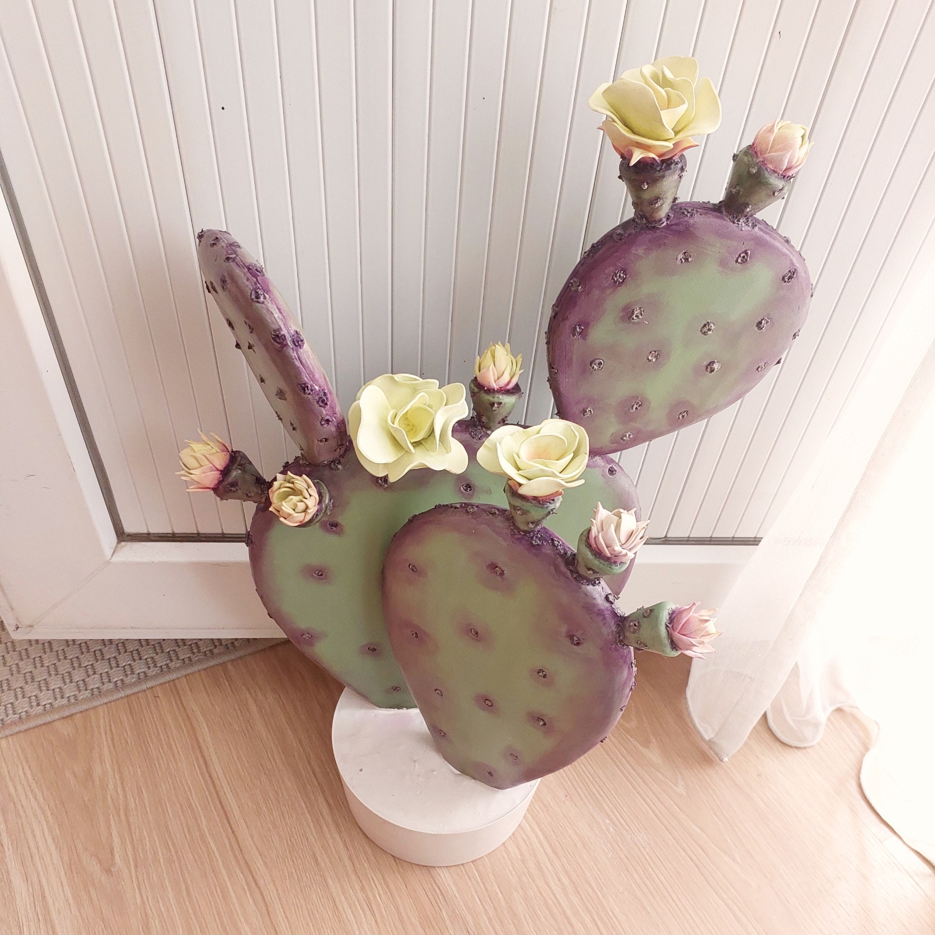 Cactus Sculpture Tutorial Cacti Figurine PDF Pattern Cactus Door ...