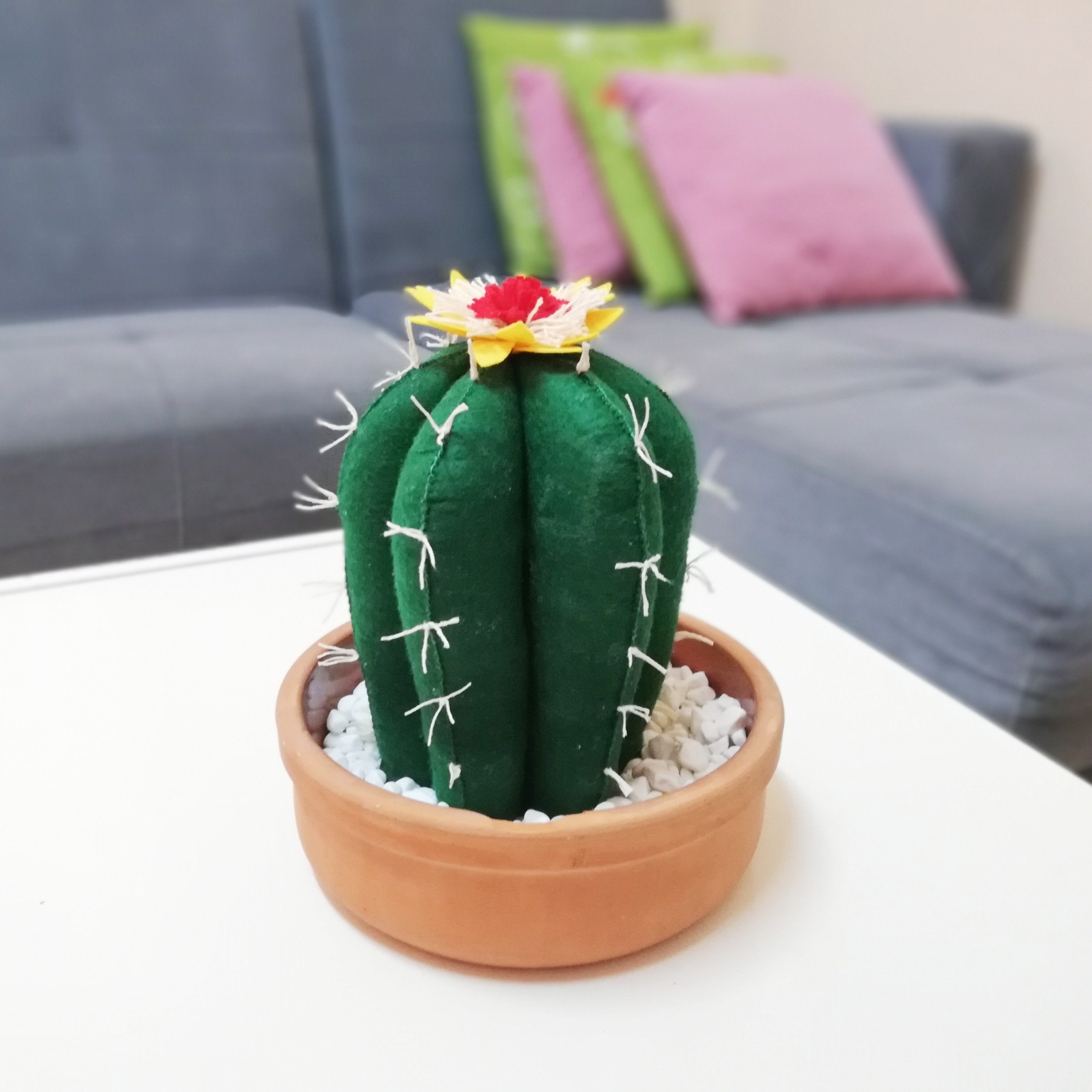 Felt Succulent Cactus Sewing Pattern: Retro Home Decor (PDF Pattern) - Etsy