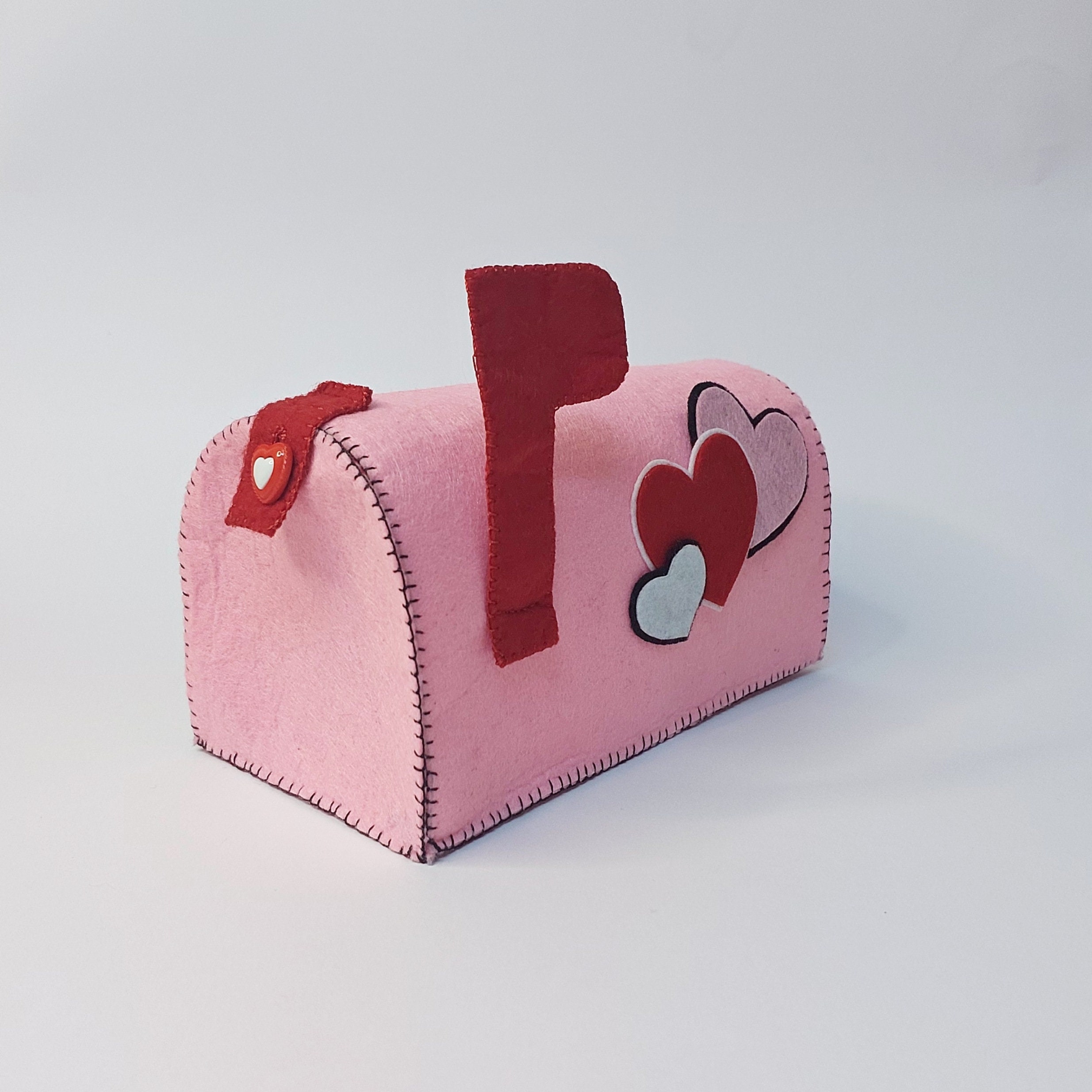 Valentine Mailbox Pattern, Felt Post Box PDF Video Tutorial, Valentines ...