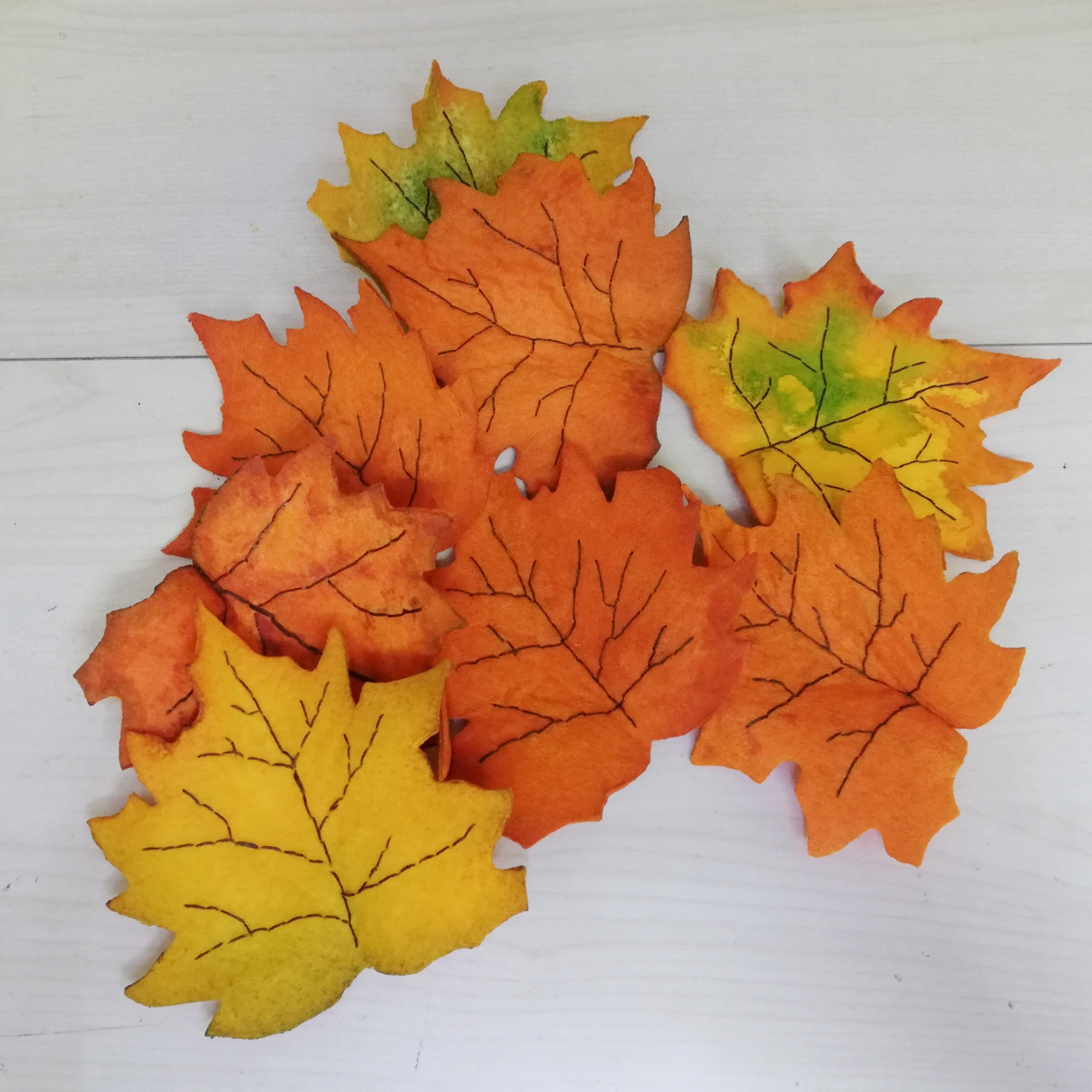 Felt Maple Leaves PDF Pattern, Fall Maple Leaves, Not Felted Leaves ...